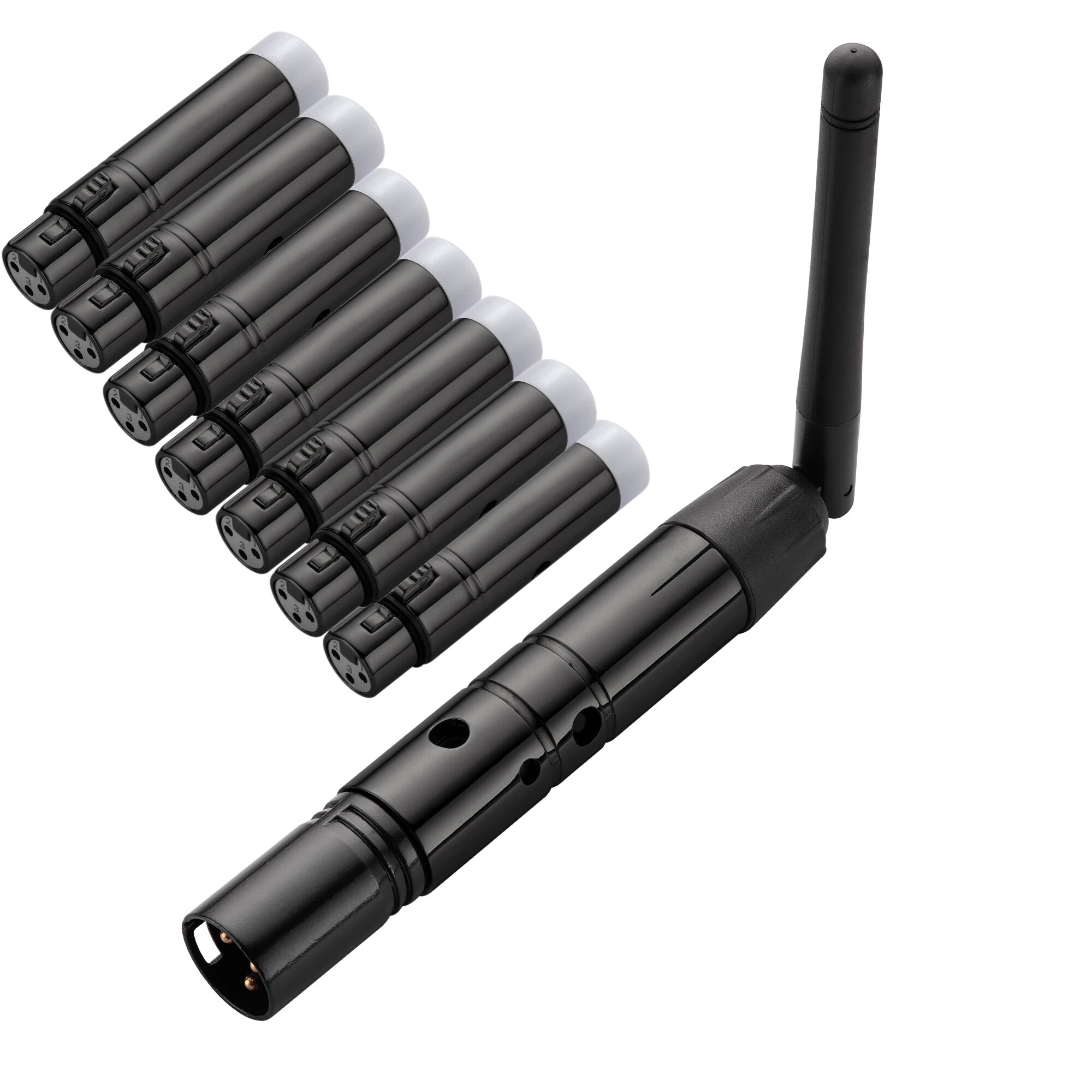 Беспроводной микрофон XLR DMX512, Black 1t7r, EU plug
