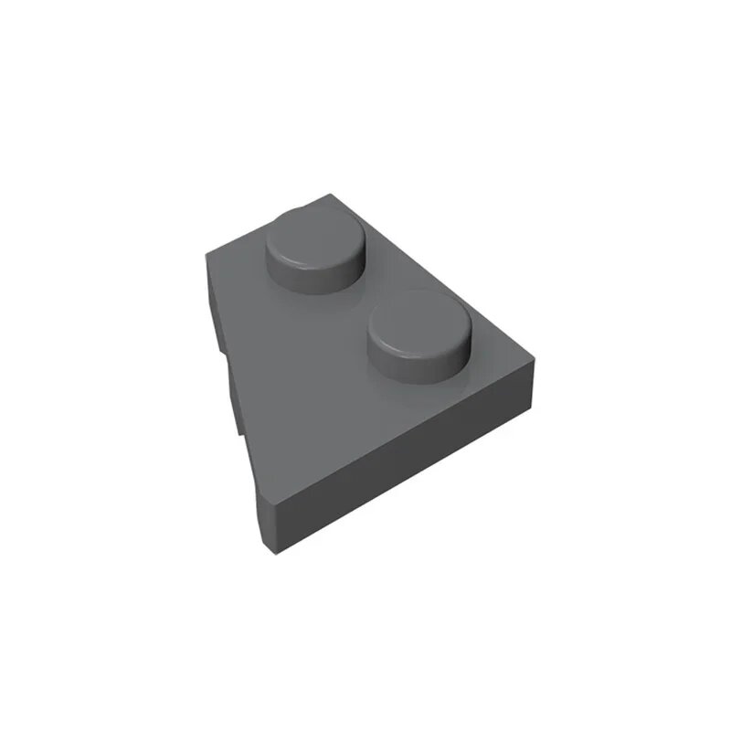 Пластиковый строительный блок LEGO 2x2 Slope Dark Grey (199)