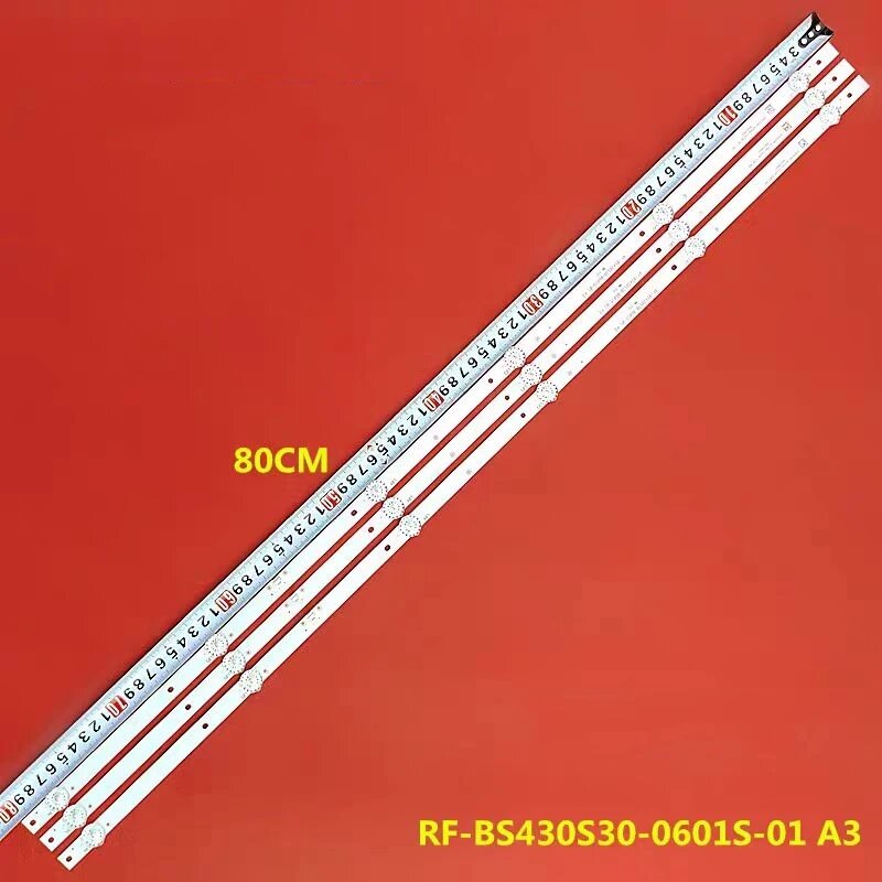 3 шт./компл. светодиодные ленты для 43 телевизоров LT-324X3 MAX-E43CH-S RF-BS430S30-0601S-01 A3 RF BS430S30 0601S 01 A3
