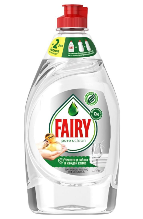 Fairy Средство для мытья посуды, Pure & Clean 450мл