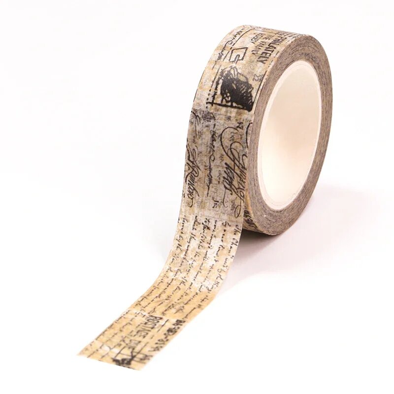 Новинка 1 шт. 10 м декоративные винтажные крафтовые штампы для газет карточки Маскировочная лента клейкие стикеры милый журнал канцелярские принадлежности