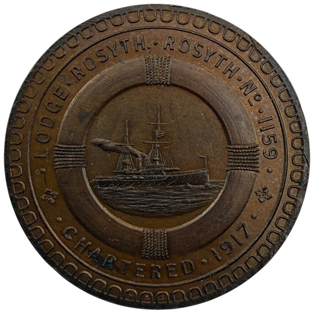 Шотландия, Росайт, членский жетон масонской ложи "Lodge Rosyth 1159" 1917 г.
