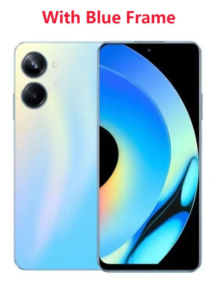 6,72-дюймовый ЖК-дисплей для OPPO Realme 10 Pro, RMX3663, RMX3660, RMX3661, With Blue Frame