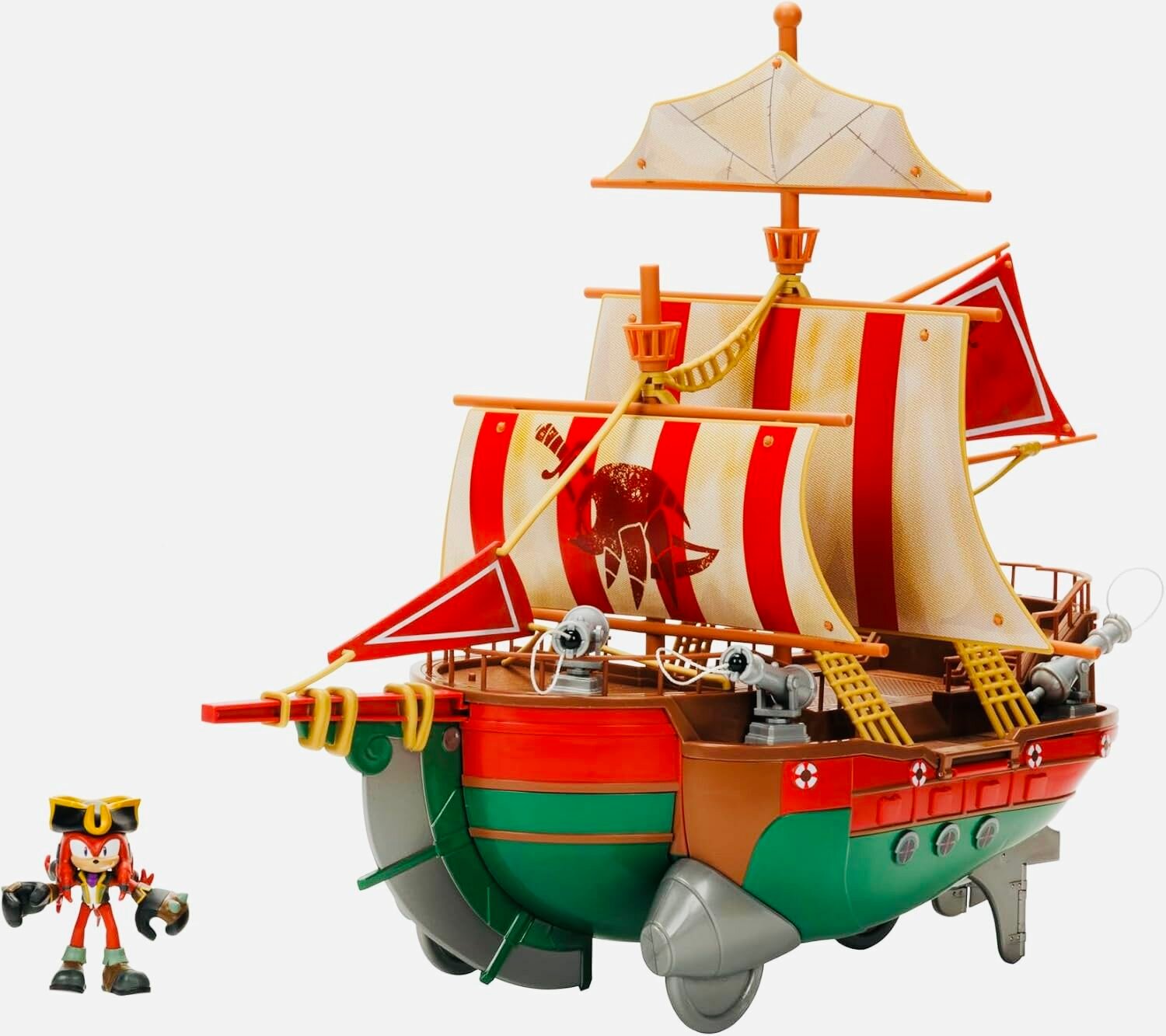 BANDAI Sonic Prime Игровой набор Пиратский Корабль с фигуркой Наклза-Пирата Соник