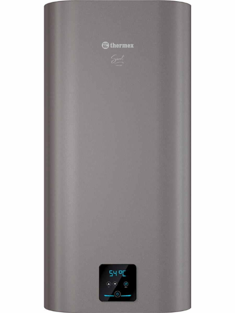 Водонагреватель накопительный Thermex Smart 80 V, электрический настенный, плоский, 80 л, серый
