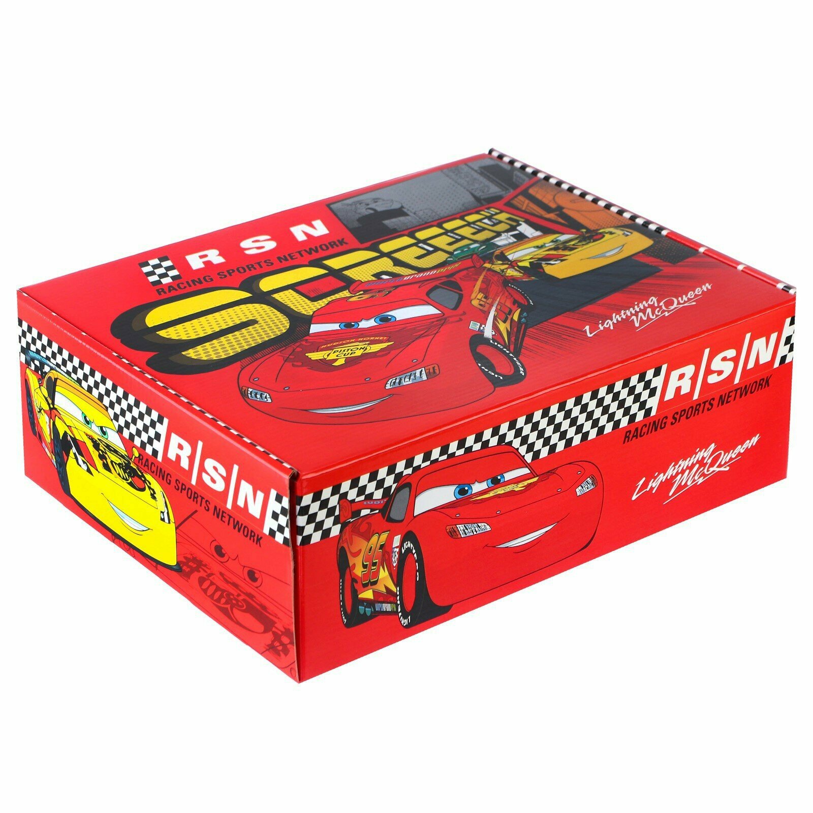 Коробка подарочная, Disney "Тачки", 28х21х9 см, 250г/м², с игрой, складная, детская