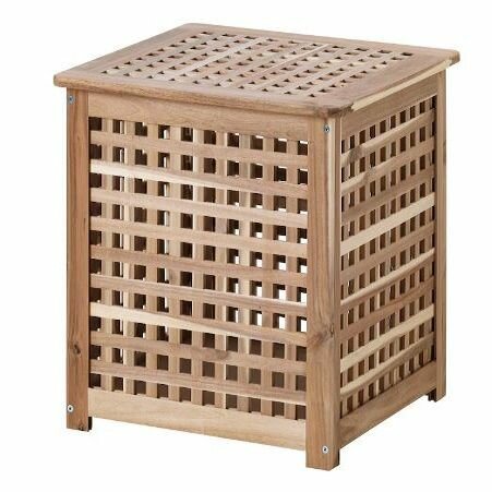 IKEA HOL Стол-сундук, Акация, 50x50 см-LI