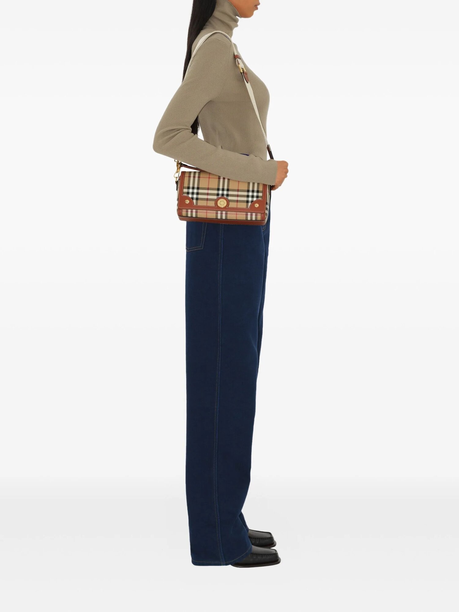 Сумка BURBERRY Note, коричневый — фото 1