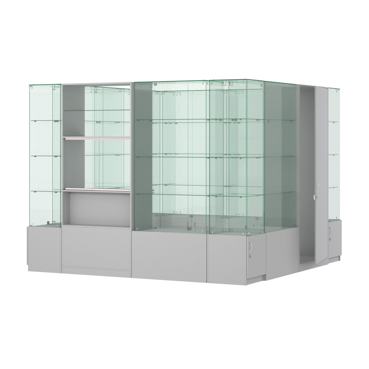 Павильон истра островной №4б (7, 29 кв. м), Cерый. Производитель товара - компания ТОБ.