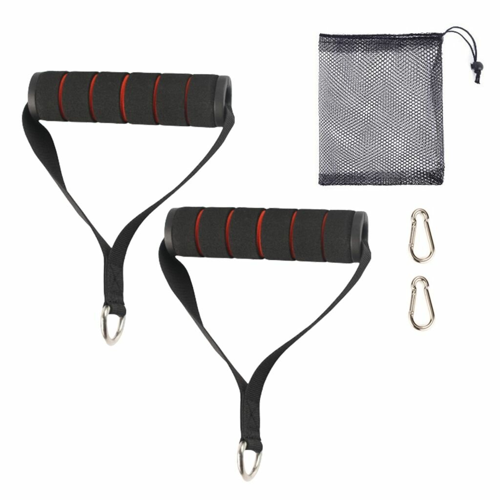 Ручка для тренажеров и резиновых лент с карабином