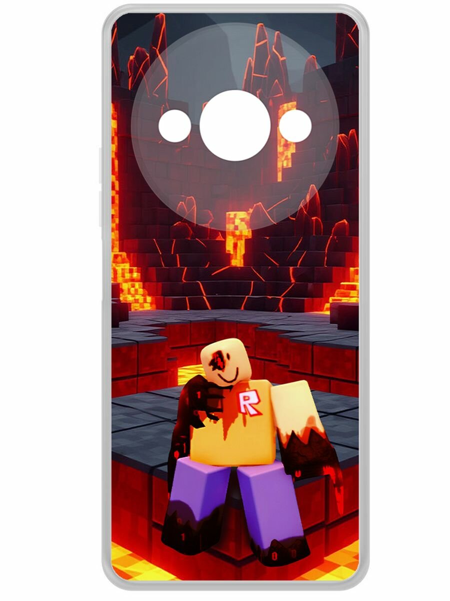 Чехол-накладка Krutoff Clear Case Roblox-Форсакен Джон Доу (Forsaken John Doe) для Xiaomi Redmi A3