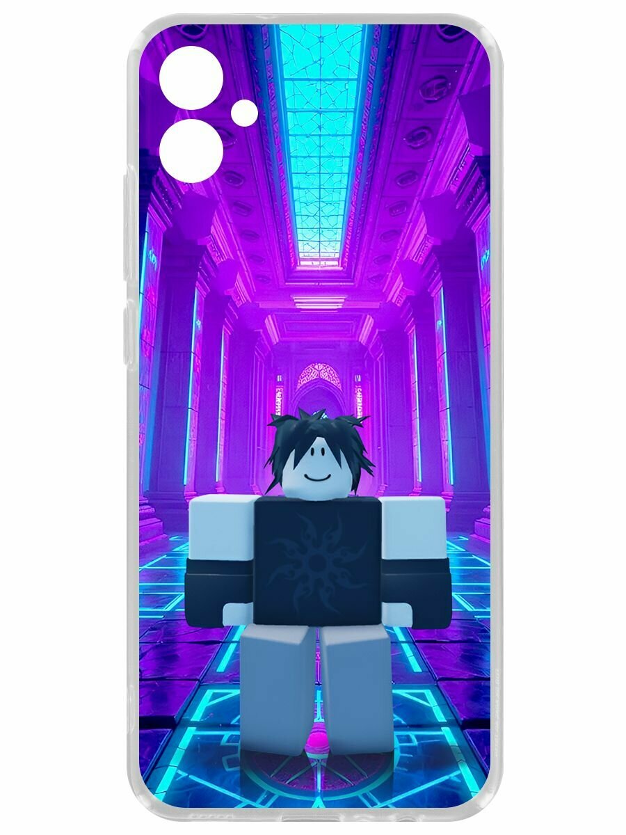 Чехол-накладка Krutoff Clear Case Roblox-Форсакен Ту Тайм (Forsaken Two Time) для Samsung Galaxy M04 (M045)