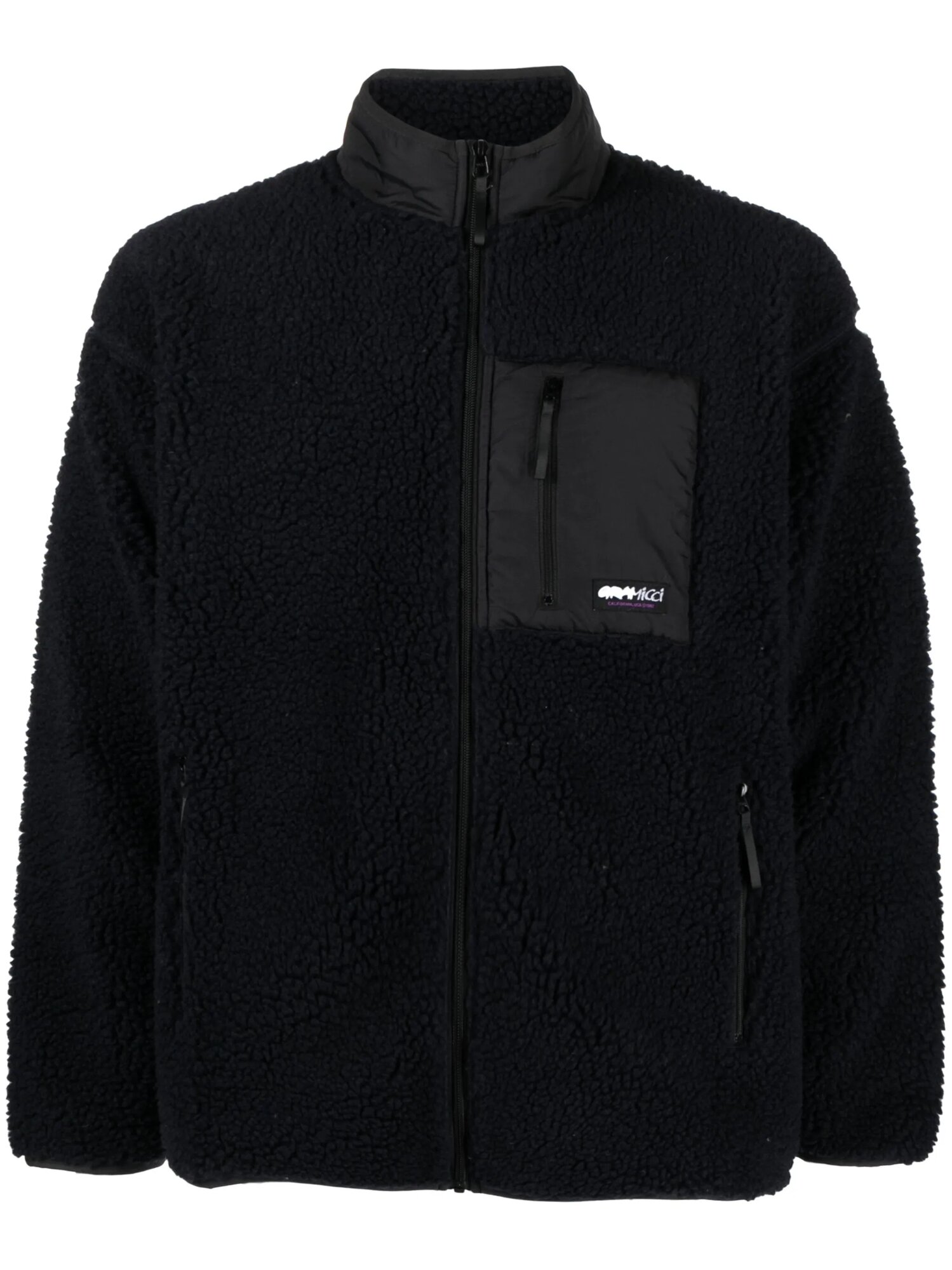 Куртка Logo-patch fleece jacket