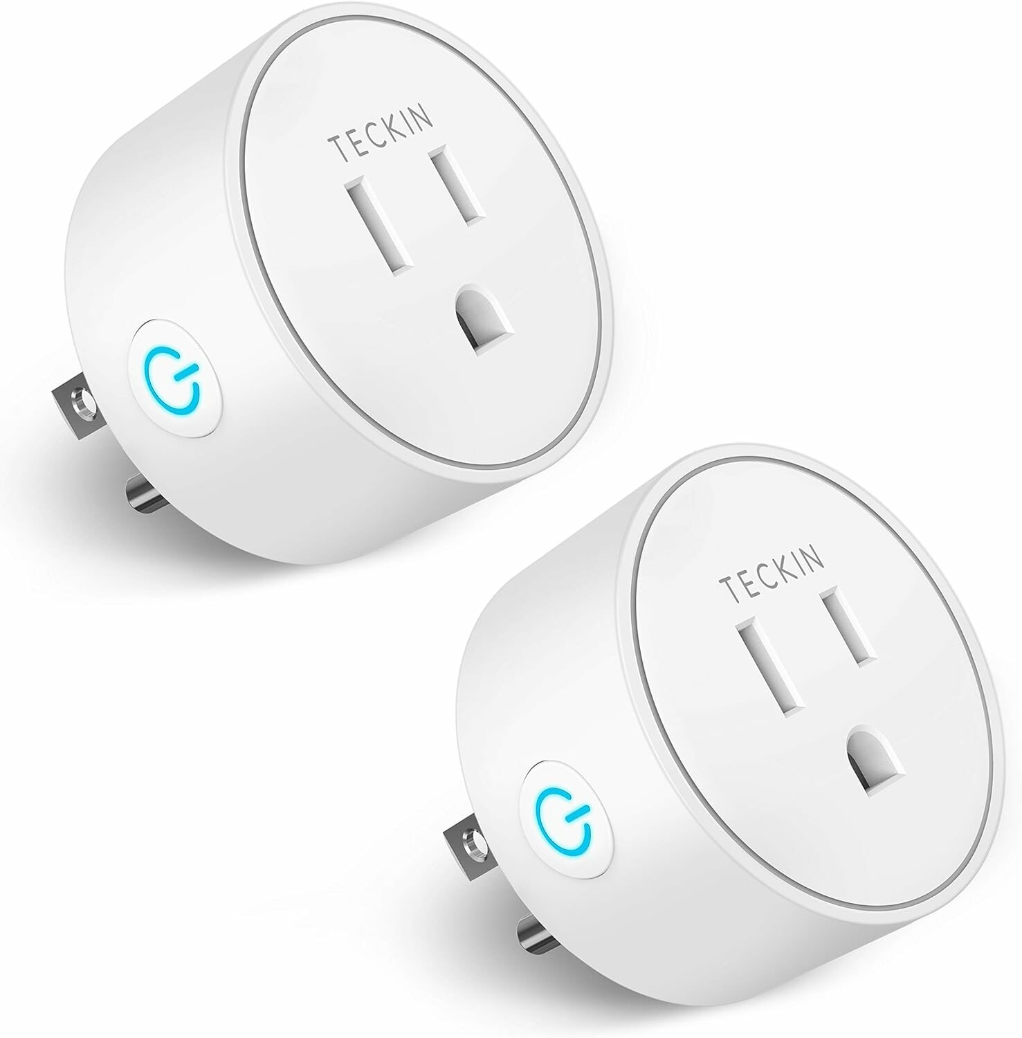 2 шт. умная розетка, умная розетка с WiFi, работает с Alexa, Echo, Google Home, розетка с функцией таймера, удаленное управление через приложение, концентратор не требуется