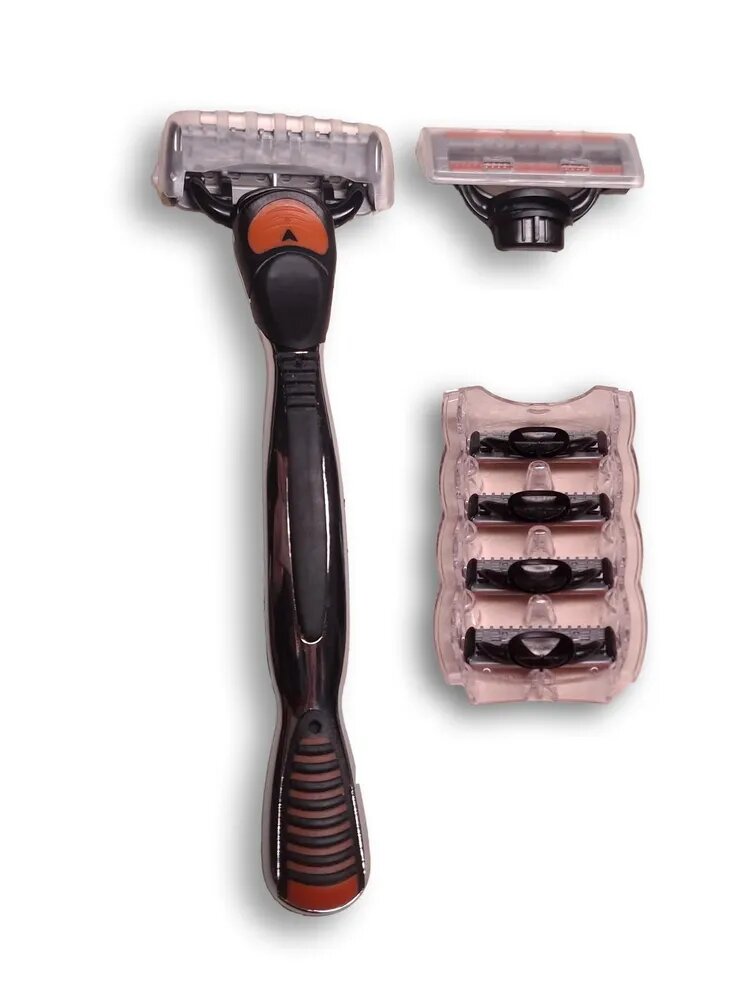 Бритвенный станок Flash M5 кассета 5 лезвий + 4 кассеты Flash М5 MAGNUM