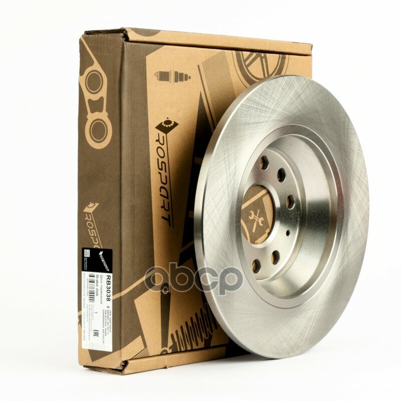 Диск торм. ЗАД. AUDI A3, Q3 / VW GOLF VII, TIGUAN II / SKODA SUPERB III, KODIAQ / 300 ММ ROSPART арт. RB3038