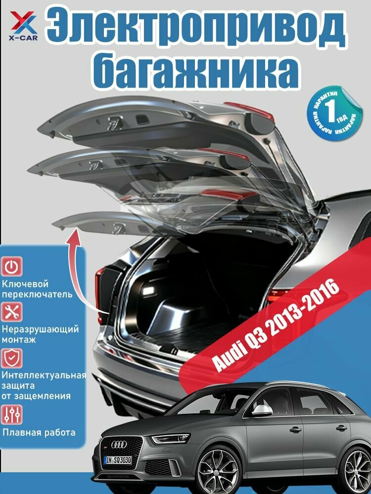 Электропривод багажника Audi Q3 2013-2016 — интеллектуальная система с защитой от защемления и регулировкой высоты