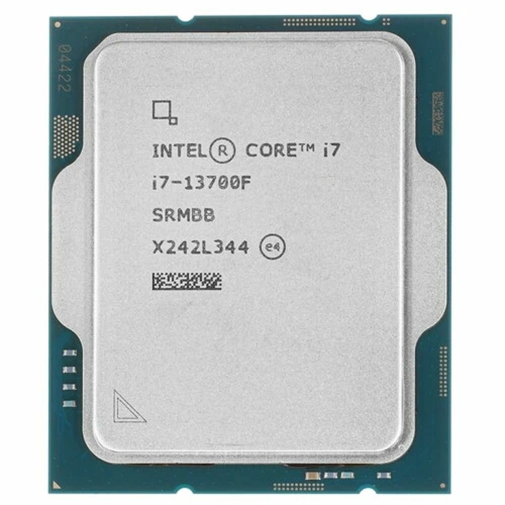 Процессор Intel Core i7-13700F OEM, 16 ядер, 2.1-5.2 ГГц, 24 МБ L2 + 30 МБ L3, LGA 1700, поддержка DDR5/DDR4