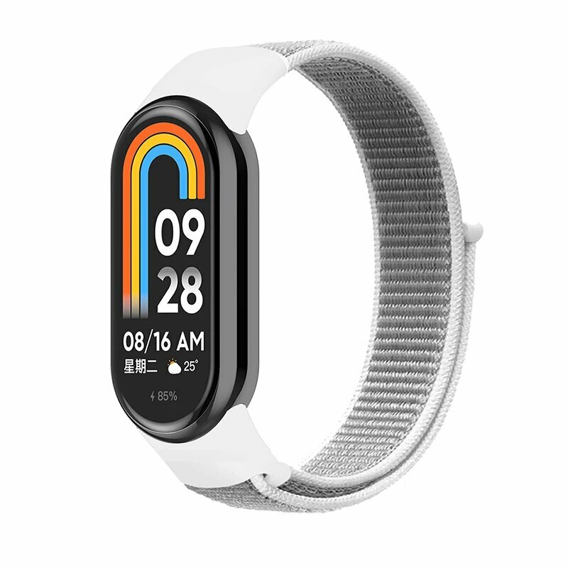 Ремешок ATOPKEY Серый для Xiaomi Mi Band 8 9 10 (Цвет: 10)