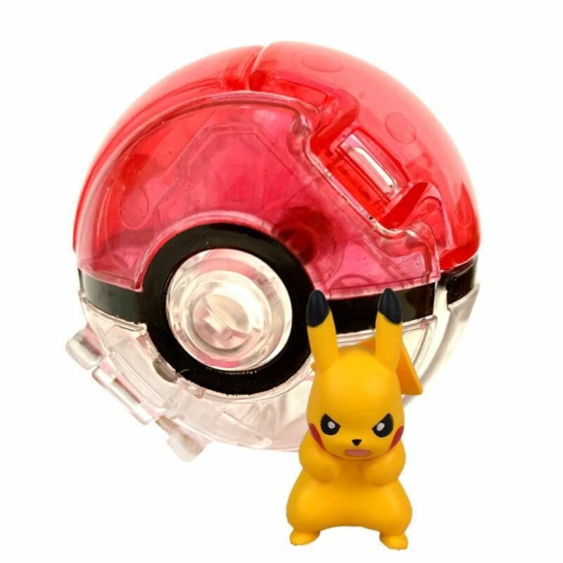 Детская игрушка Покебол шар. Pokeball для игры с Pokemon. Используется для статуэтки покемона.