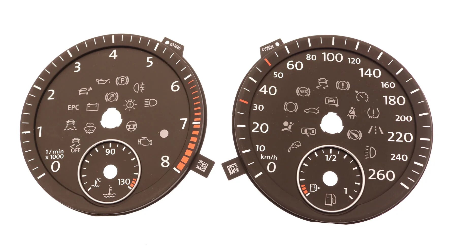 Приборная панель, синий указатель, спидометр, игла для модификации датчика топлива для VW CC Scirocco Sagitar Magotan Passat Golf CC 260km facial 3D