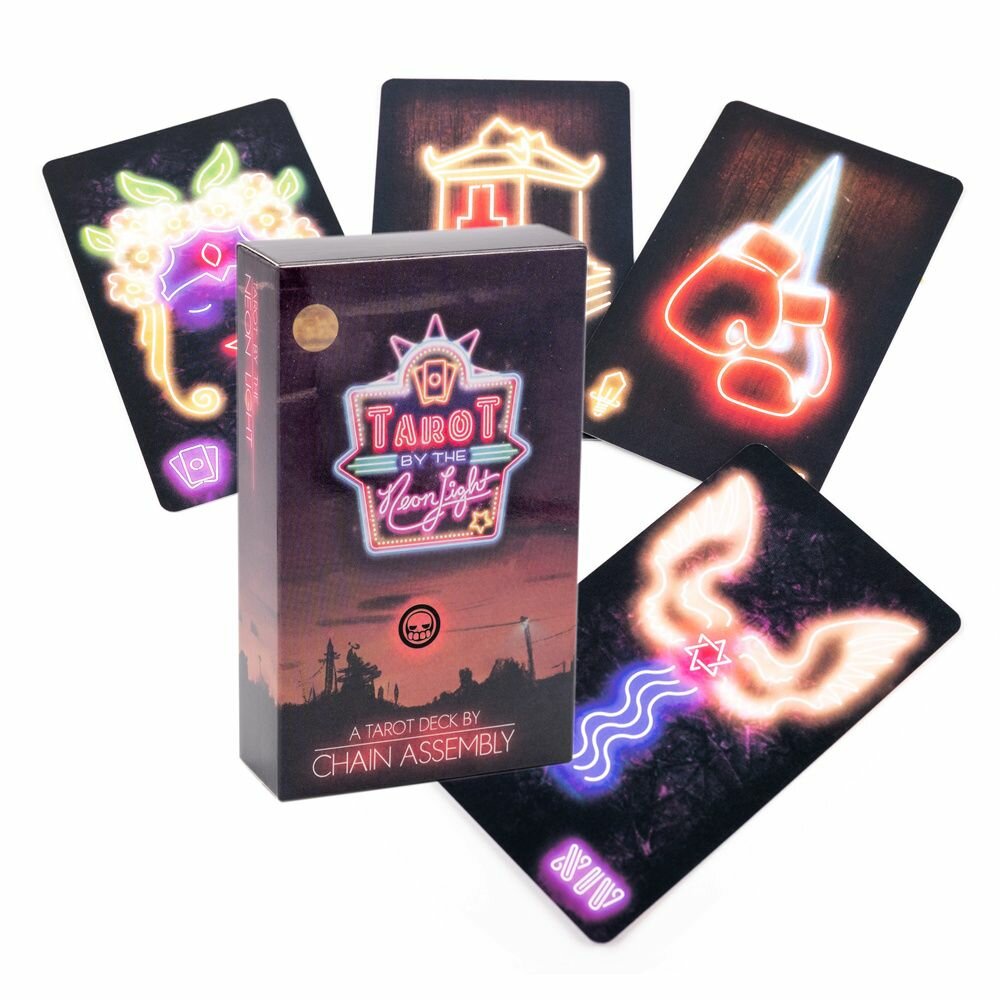 Карты Таро 12*7cm Практикуйте гадание Tarot By The Neon Light