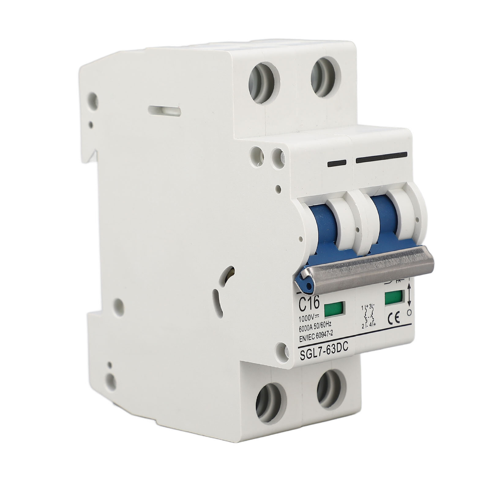 Миниатюрный автоматический выключатель постоянного тока 2P 1000 В 16 А для монтажа на DIN-рейку, разъединитель фотоэлектрической системы, термомагнитный расцепитель