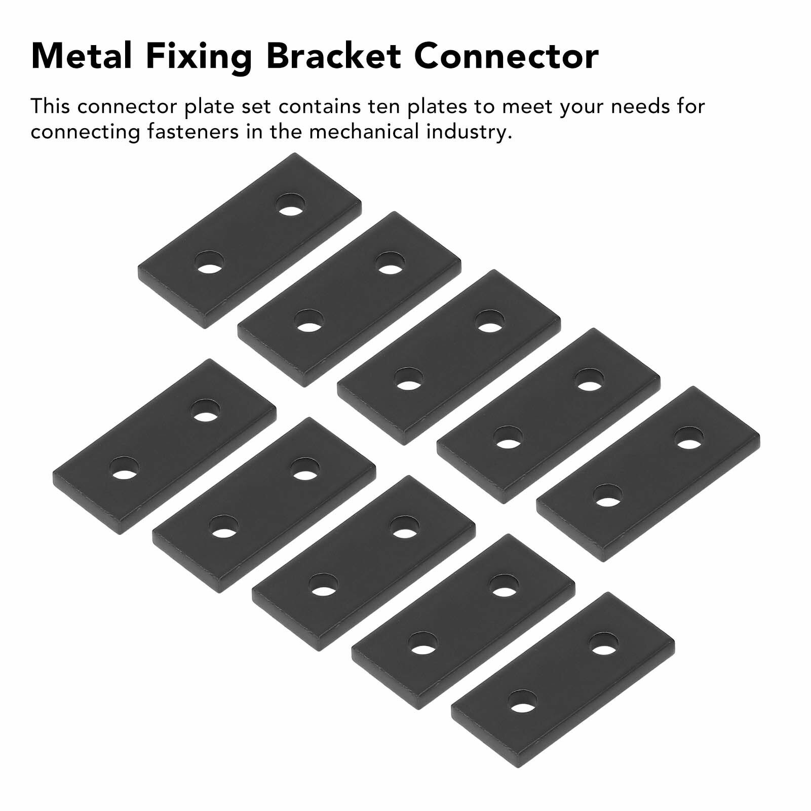 10 шт. плоская соединительная пластина из алюминиевого сплава с 2 отверстиями, нержавеющий антикоррозийный металлический крепежный кронштейн, разъем для стола 1515