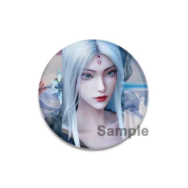 Zhu Xian китайская аниме династия нефрита круглые булавки Мультяшные персонажи значки косплей ручной работы DIY брошь декоративная одежда подарки