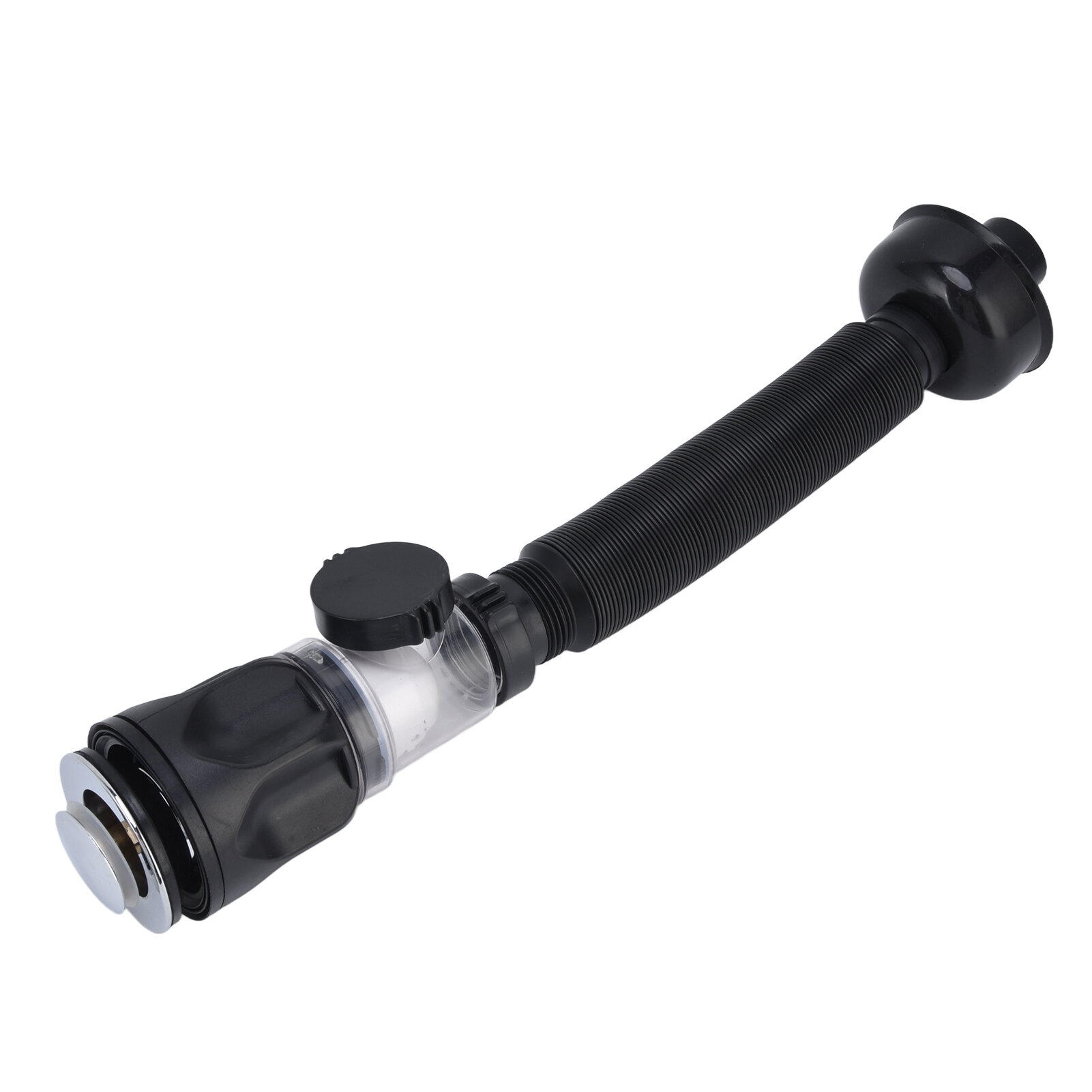 Сливная труба для раковины, сливной шланг для раковины, гибкая водопроводная труба из ПВХ для кухни, ванной комнаты, черный, многофункциональный с отказом