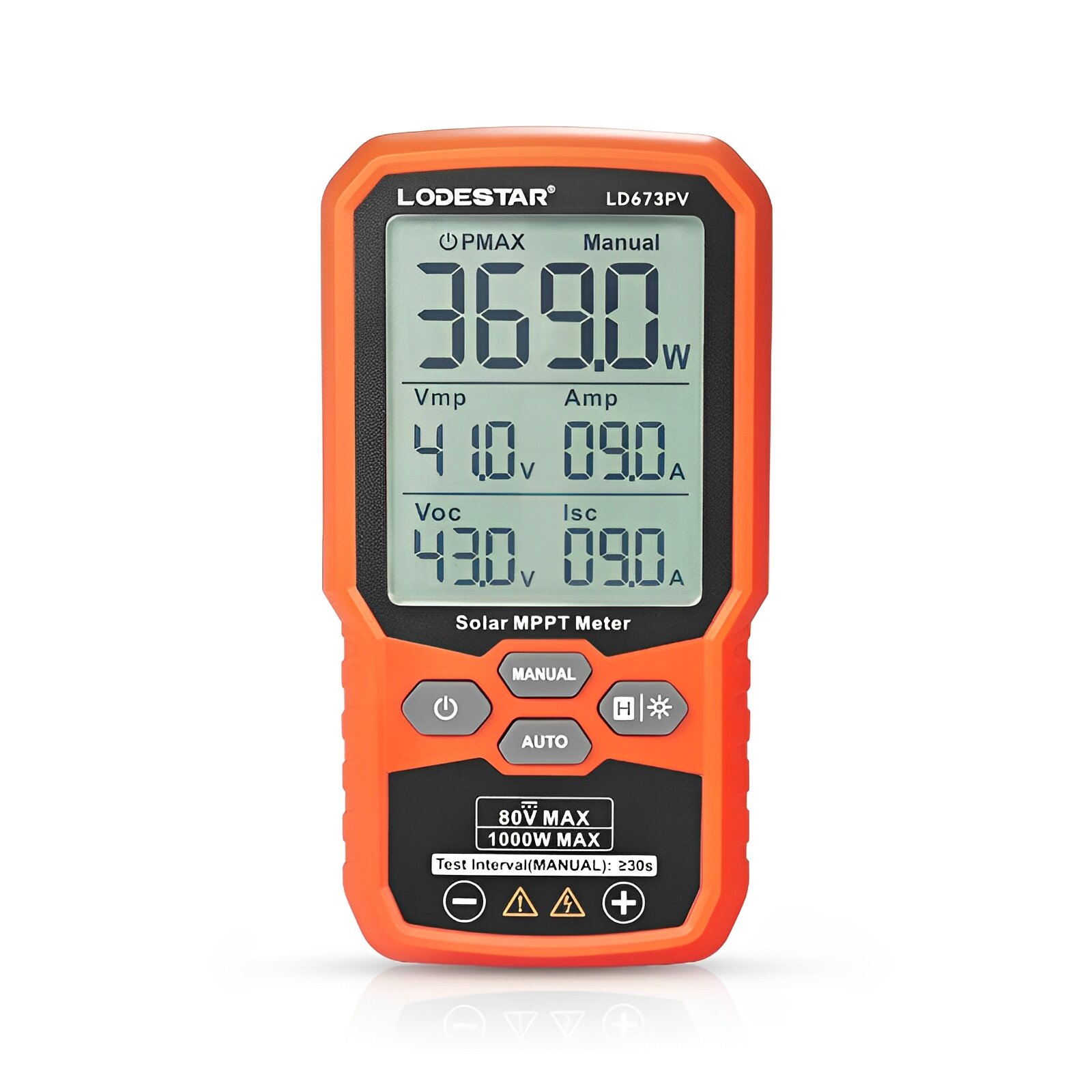 Тестер максимальной мощности MPPT для солнечных модулей 1000W с измерением напряжения на открытом цикле, тока на коротком цикле, Imp, Vmp, экраном 3.2 дюйма, размерами 14.3×7.6×3.2см, весом 390г, с кабелями MC4, инструментами для снятия контактов MC,