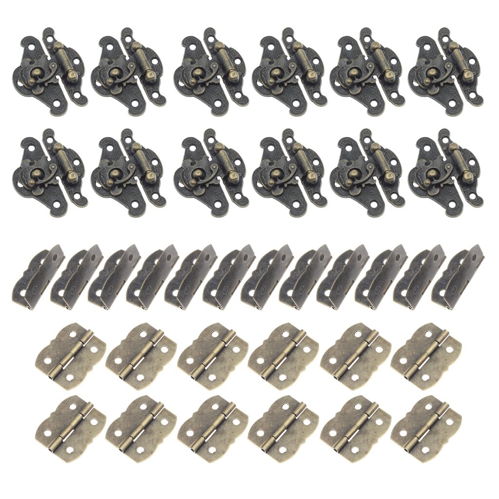 Старинные Петли-Бабочки Декоративные Защелки Антикварных Стилей Петли Для Ржавой Домашней Декоративной Безопасности Шкафа