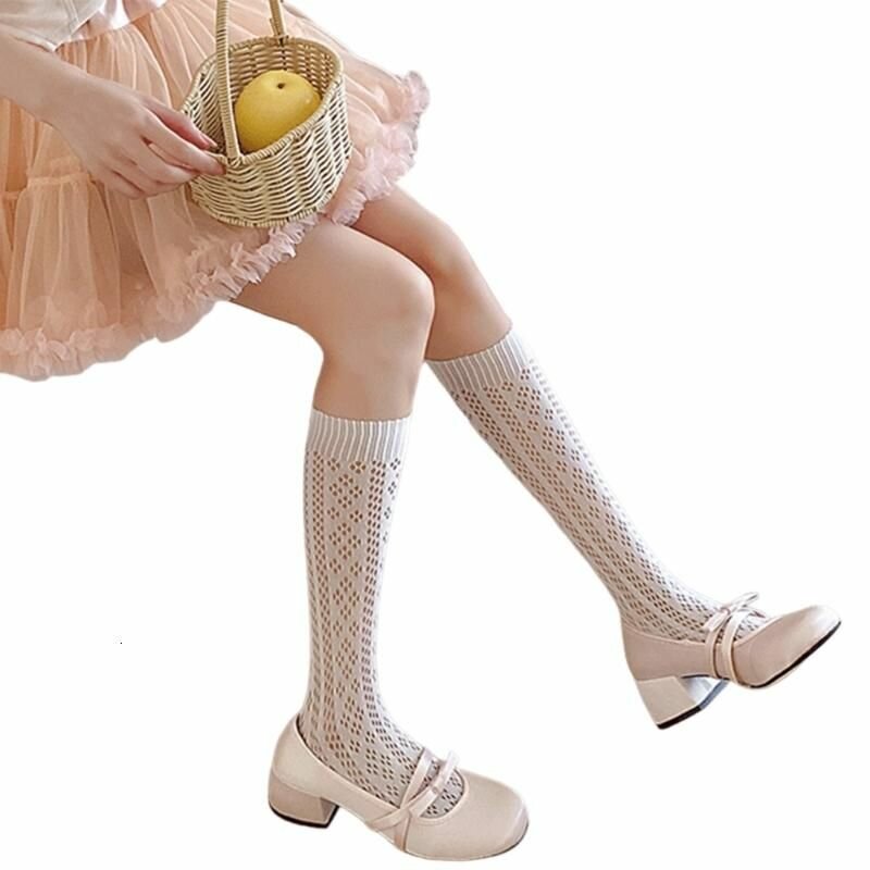 Чулки С Полыми Бриллиантами "Лолита"-Белый