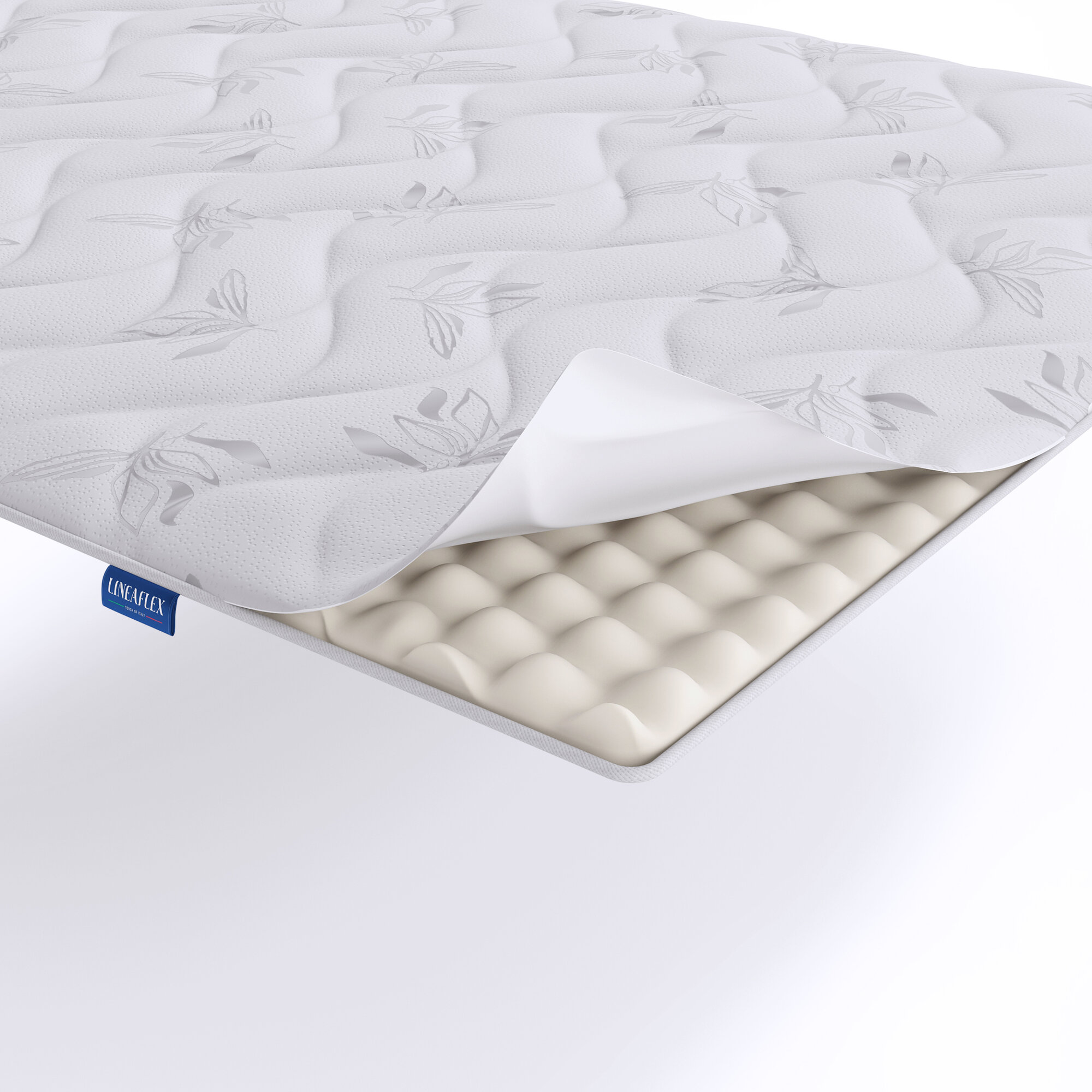 Матрас Lineaflex Schiuma Massage 140х200 серии Топперы, высота 4 см, анатомический Беспружинный