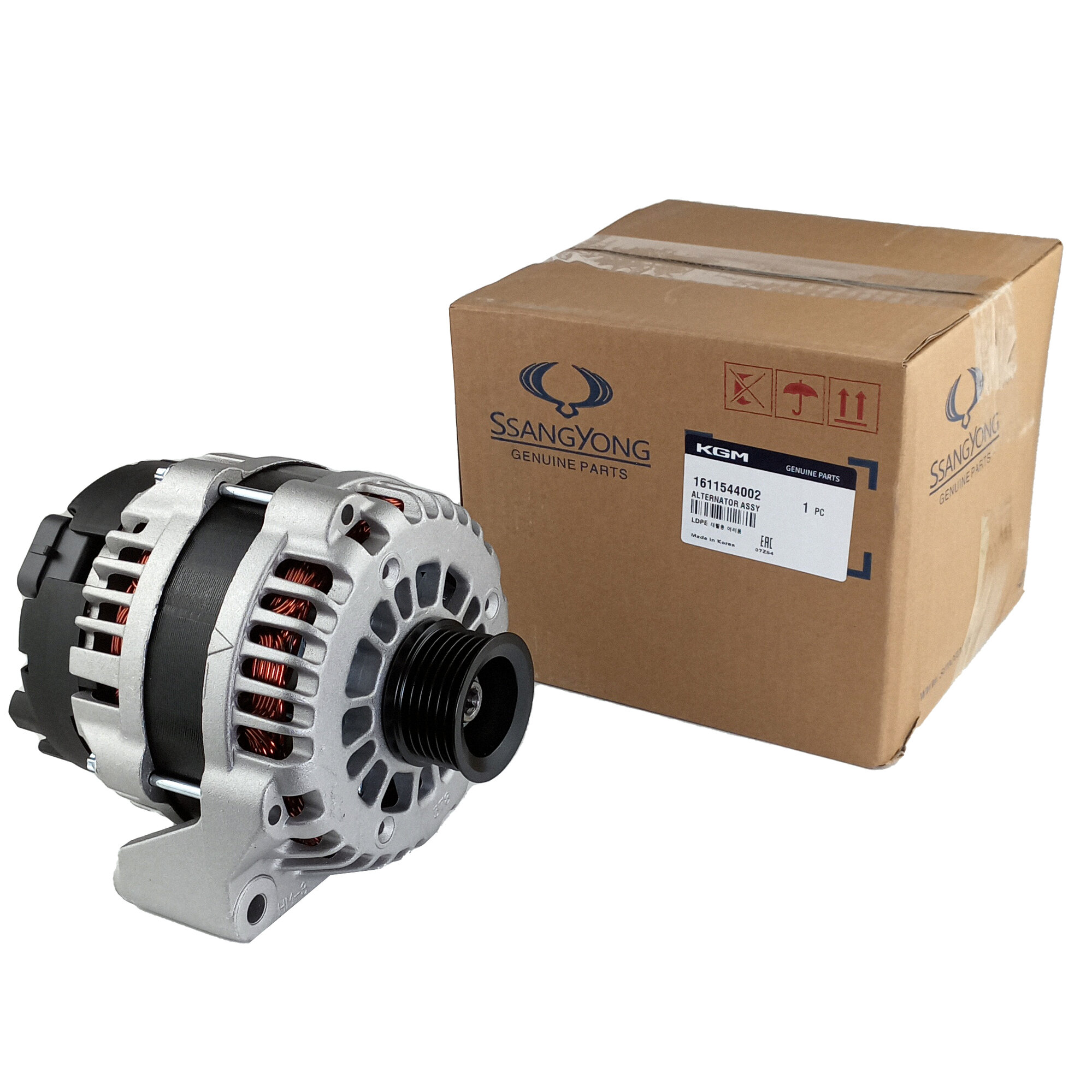 Генератор 1611544002 для автомобилей SsangYong с двигателем 2,3 л бензин, E23