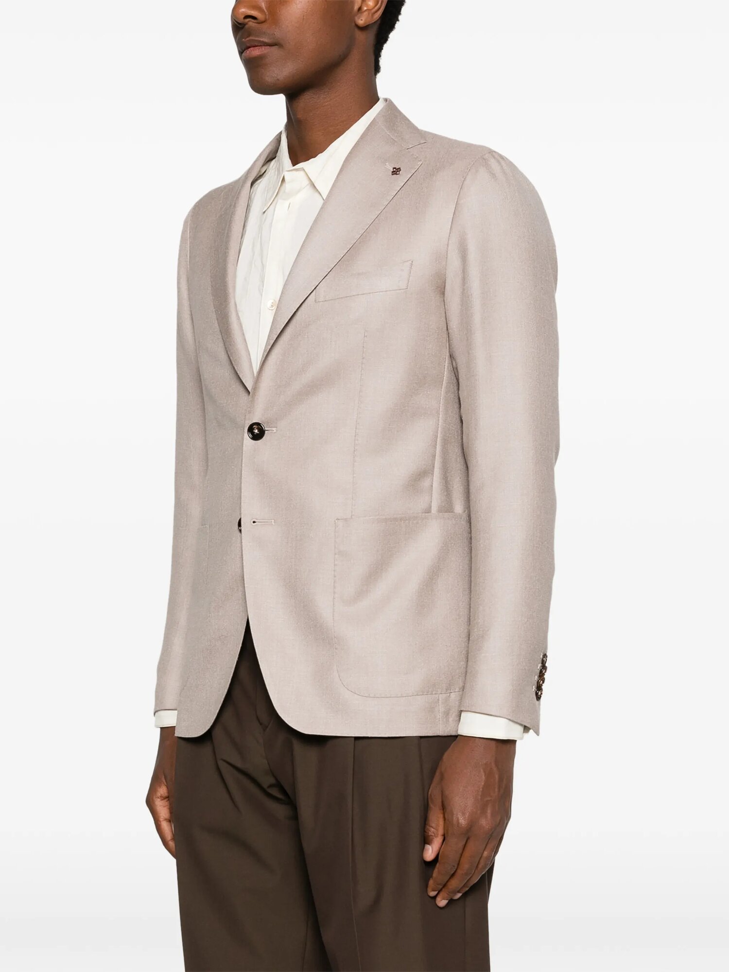 Пиджак Tagliatore Single-breasted patch-pocket blazer, размер 54, разноцветный — фото 1