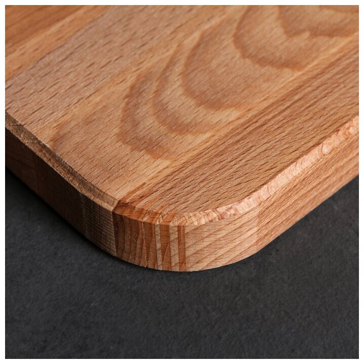 Доскa рaзделочнaя ТероПром 1801107 «Профессионaльнaя», 40×25×2,5 см, бук, 1801107