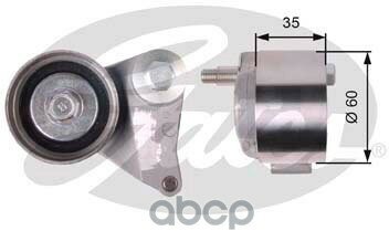 Ролик натяжителя 7786-21626 HYUNDAI Grandeur/Santa Fe/KIA Carnival/Magentis 10/05-> Gates арт. T41309