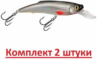 Воблер AQUA яппи HEAVY 95mm, вес - 16,5g, цвет 023 (классика, плотва), 2 штуки