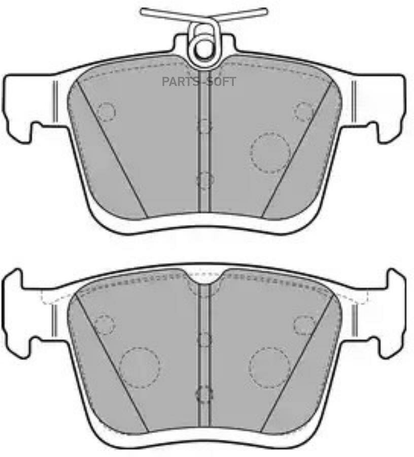 DELPHI Колодки тормозные AUDI A3/VW GOLF VII 12- задние