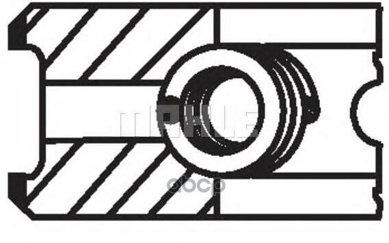 Кольца поршневые! d81x1.75x2x3 +0.5 (1) Audi A4/A6, VW Golf 2.0TDi AZV/BKD 03> Mahle/Knecht арт. 03090N2