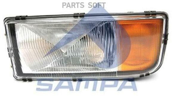 201125 SAMPA Фара MERCEDES Actros (96-04) с желтым у/п левая SAMPA