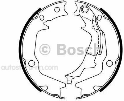 BOSCH 0986487768 Колодки торм. барабан.