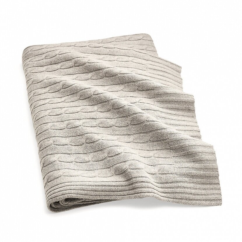 Плед Cable Cashmere Heather Grey