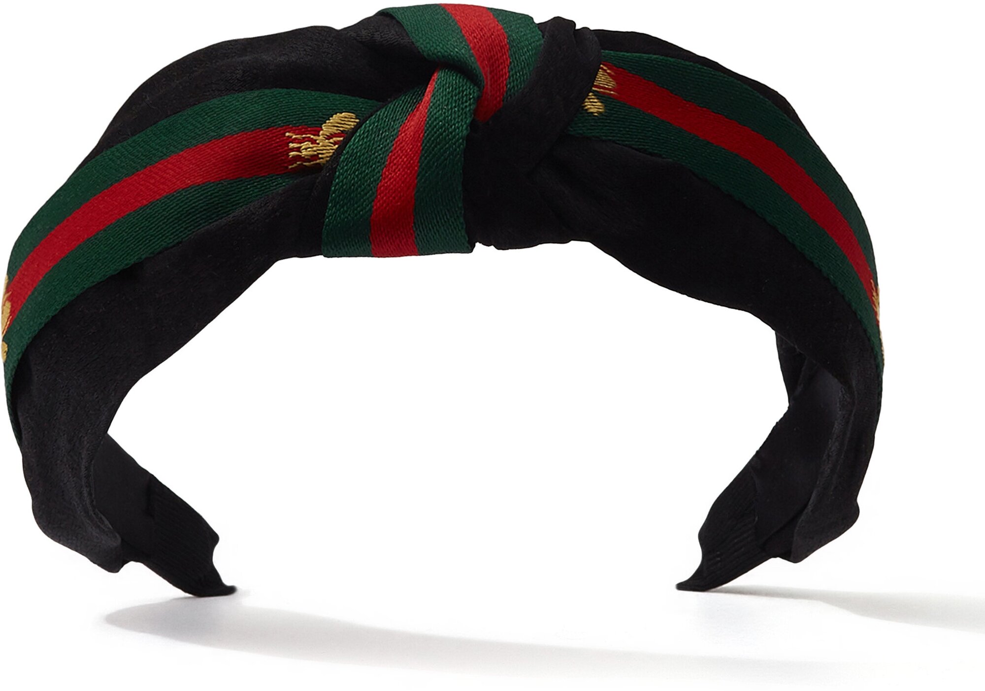 Ободок "Полет шмеля", Nothing Shop, зеленый/черный/красный