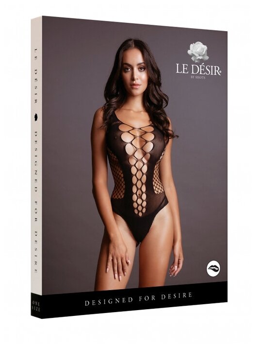 Боди Contrast Fence Net Teddy - O/S (S/L (42-46))