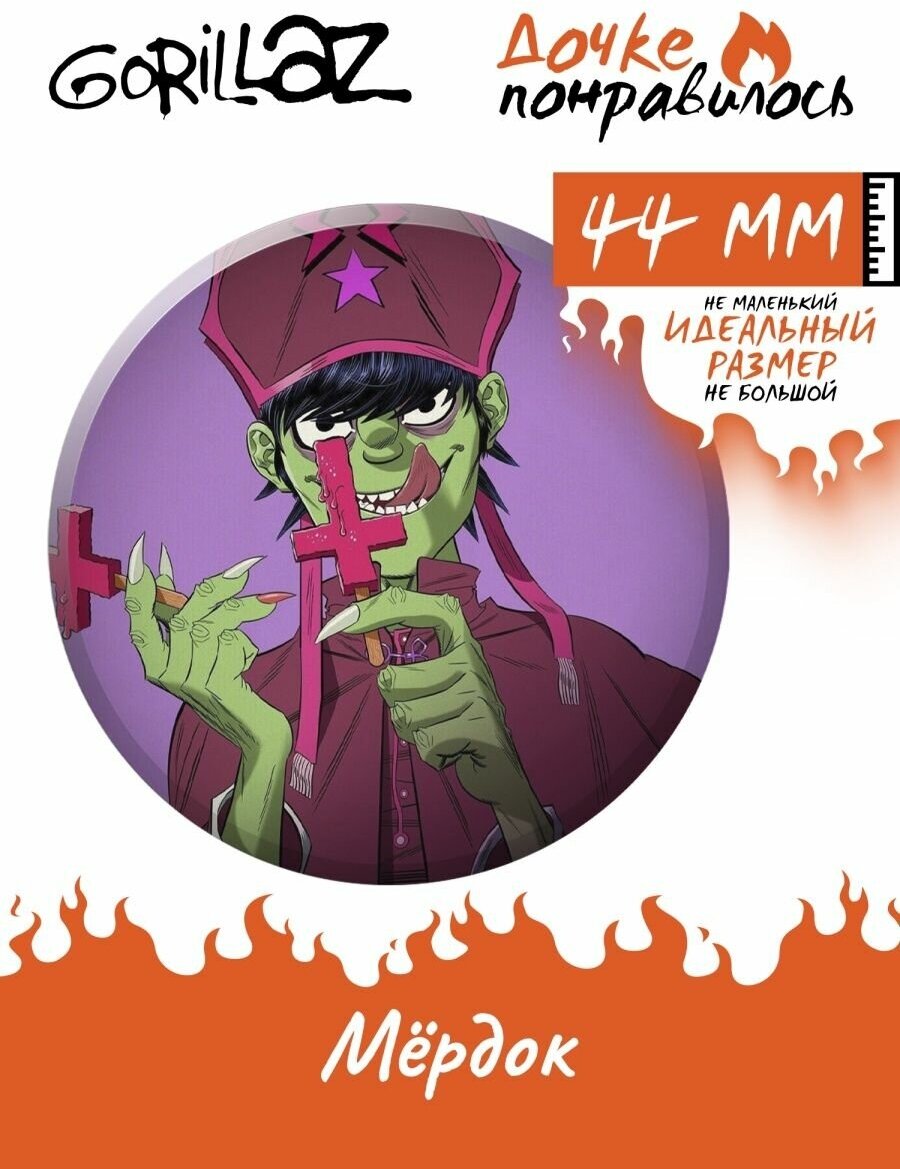 Значки на рюкзак Gorillaz набор Гориллаз группа