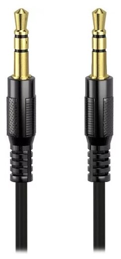 Кабель AUX InterStep 3.5mm - 3.5mm 2m Black (IS-DC-AUDJKJK00-000B201)