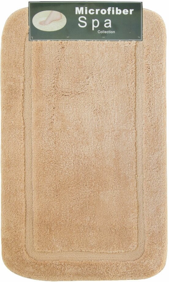 Коврик для ванной комнаты Zalel Lux Border 100х60 см, бежевый