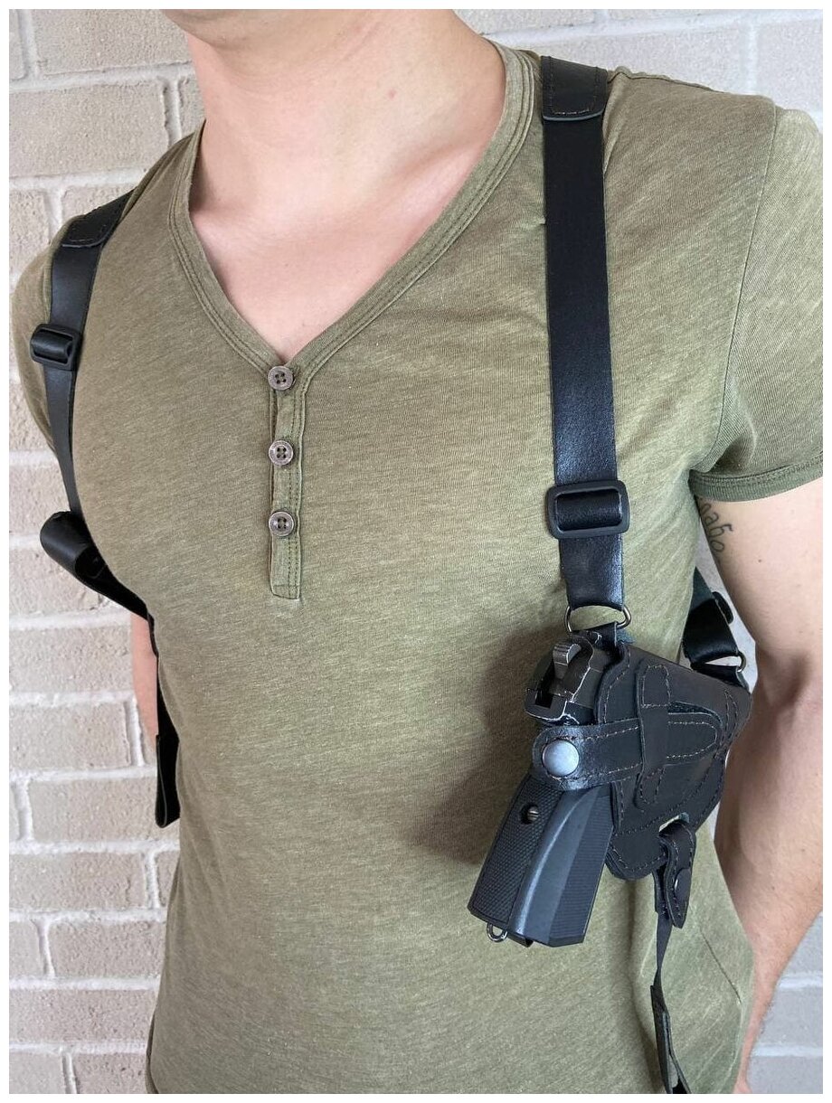 Кобура SnowTiger Оперативная, для МР-79, кожа, с местом для магазина